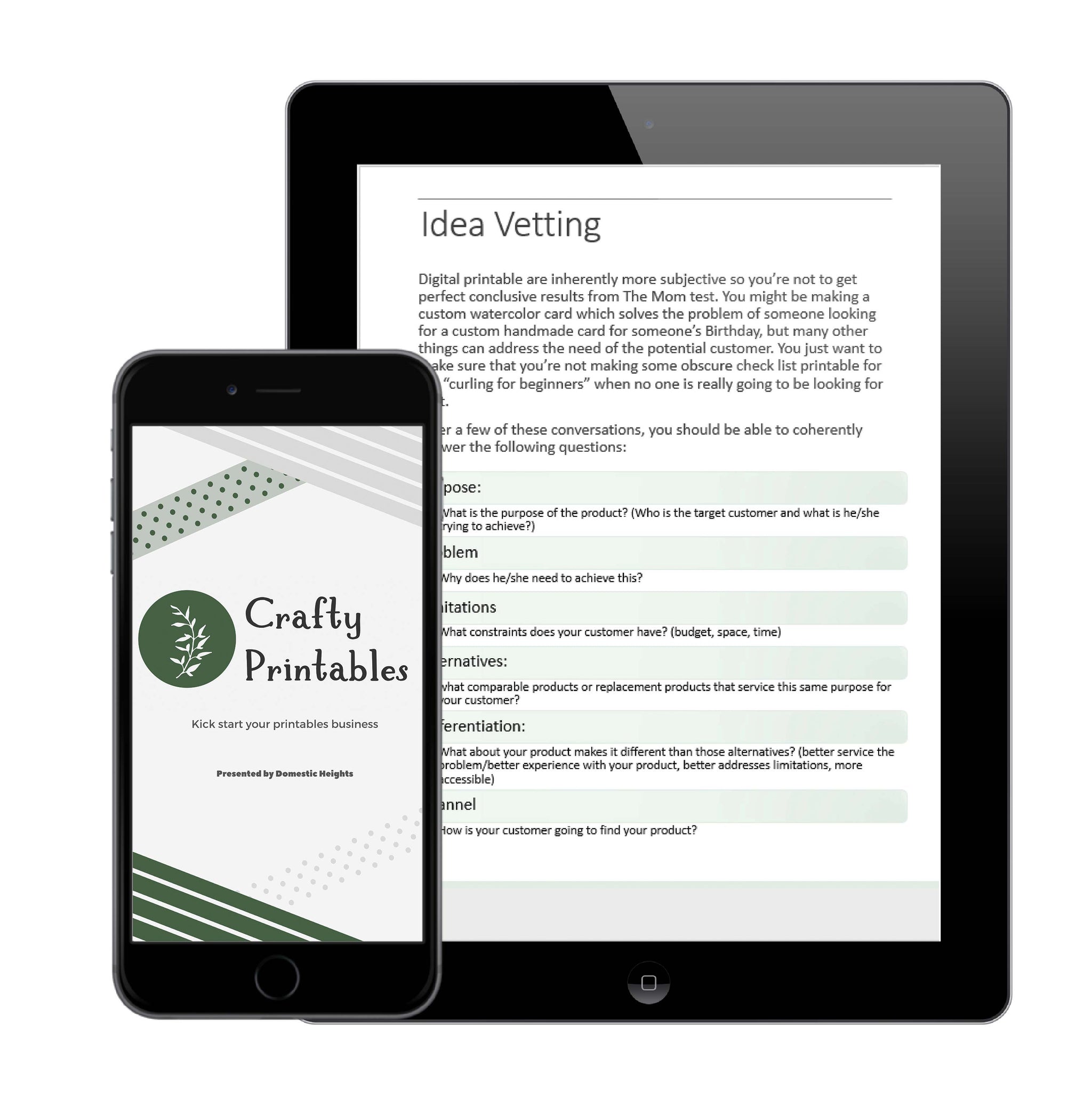 Digital Printable Toolkit – DOMESTIC HEIGHTS